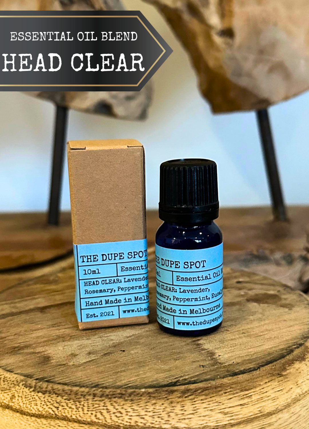 10ml ESSENTIAL OIL BLEND - HEAD CLEAR