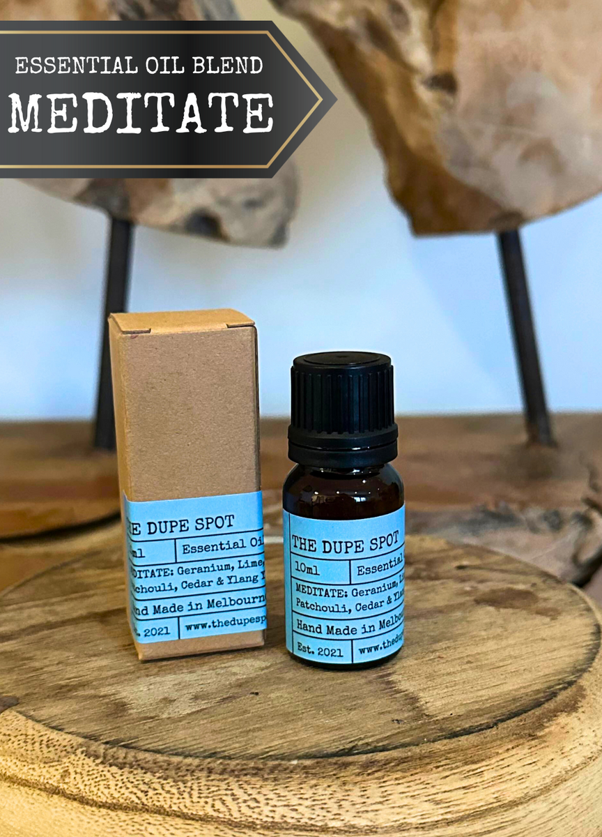 10ml ESSENTIAL OIL BLEND - MEDITATE – The Dupe Spot AU